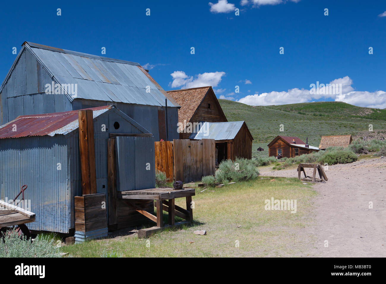 Bodie, CA, USA - July 15, 2011: Old buildings in Bodie, an original ...