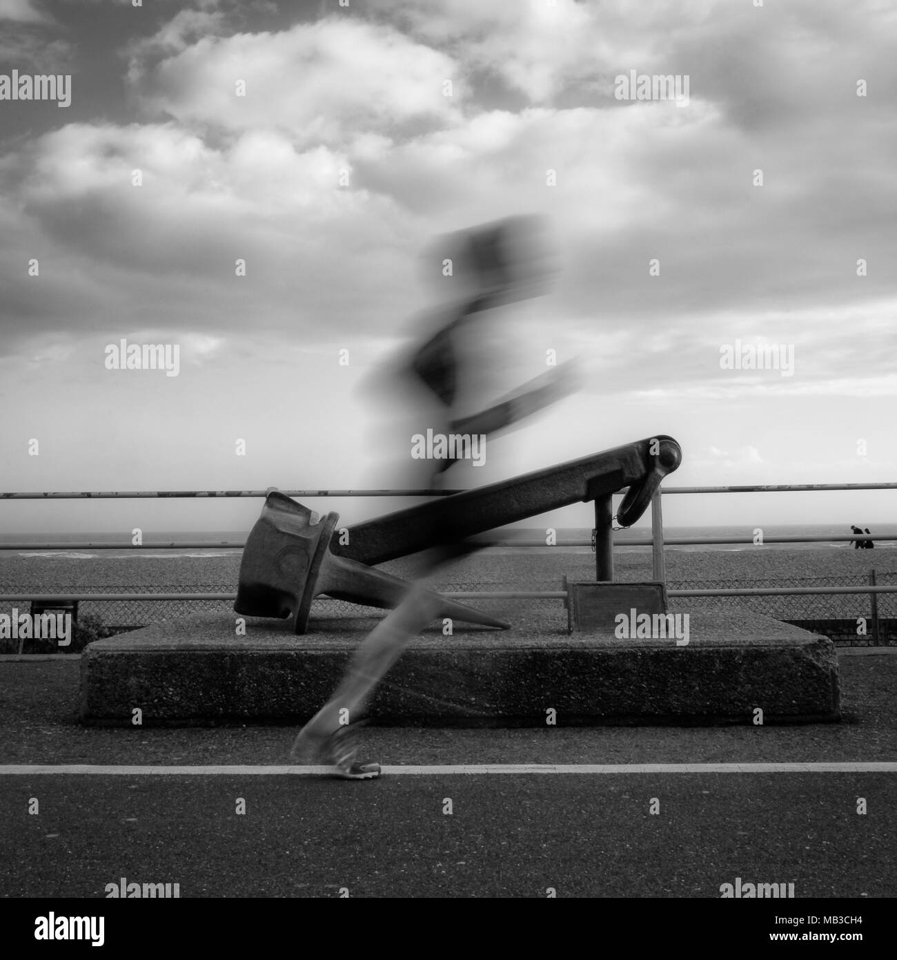 Running Black and White Stock Photos & Images - Alamy