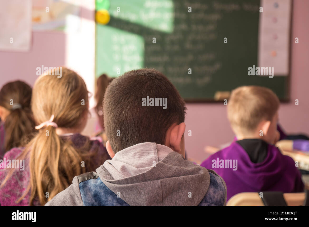 school children are participating actively in class Stock Photo - Alamy