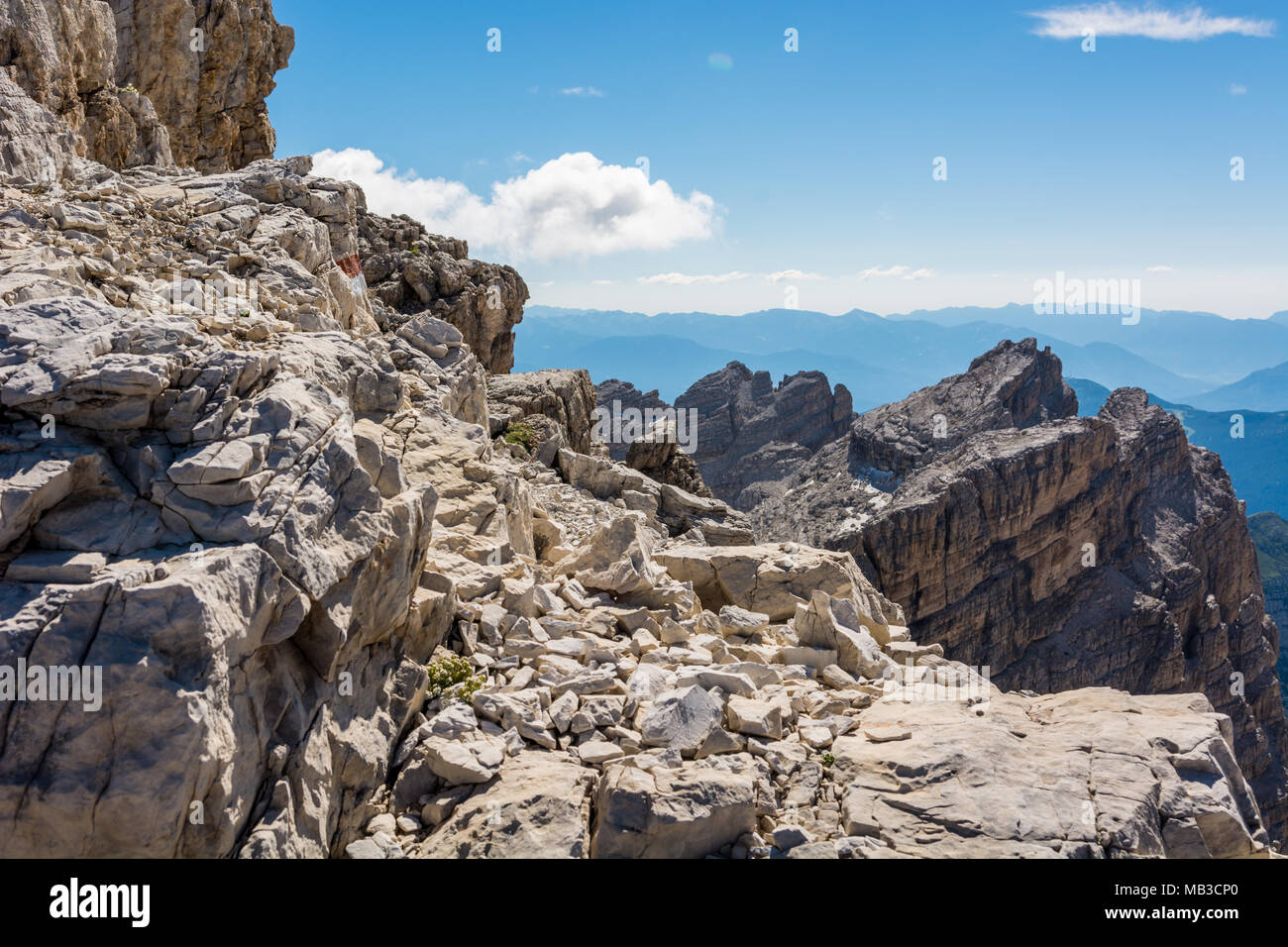 Rocky mountain path Stock Photo - Alamy