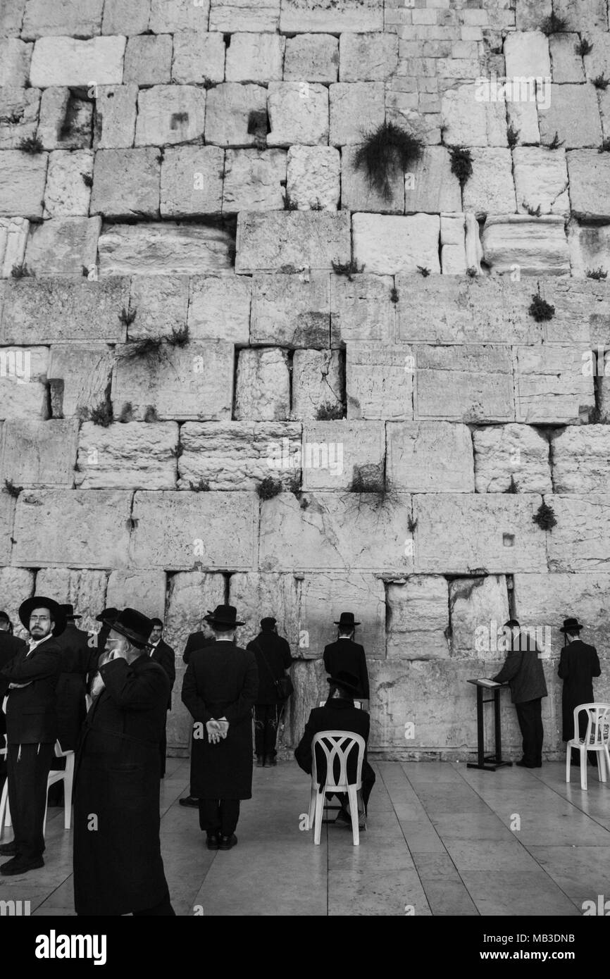 Western Wall, Jerusalem, Israel 03.04.2015: Western Wall Jerusalem is ...