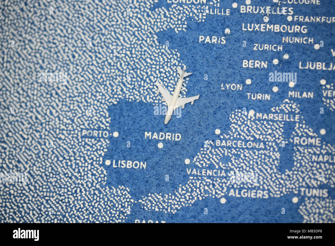 Map of madrid spain hi-res stock photography and images - Alamy