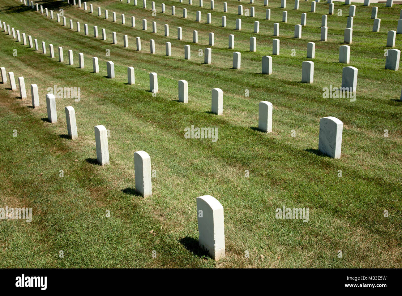 Rows of Gravestones Stock Photo - Alamy