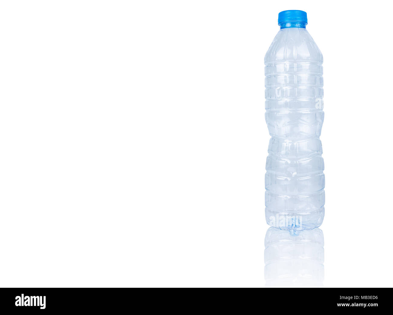 empty plastic bottle isolated on white background Stock Photo - Alamy