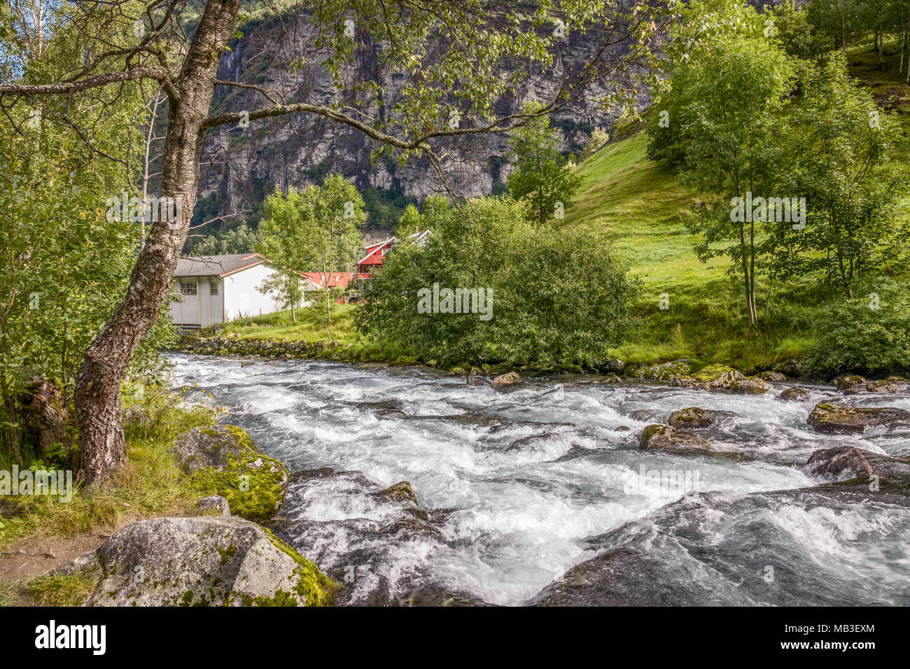 Geiranger River, Geiranger Fjord, Norway Stock Photo - Alamy