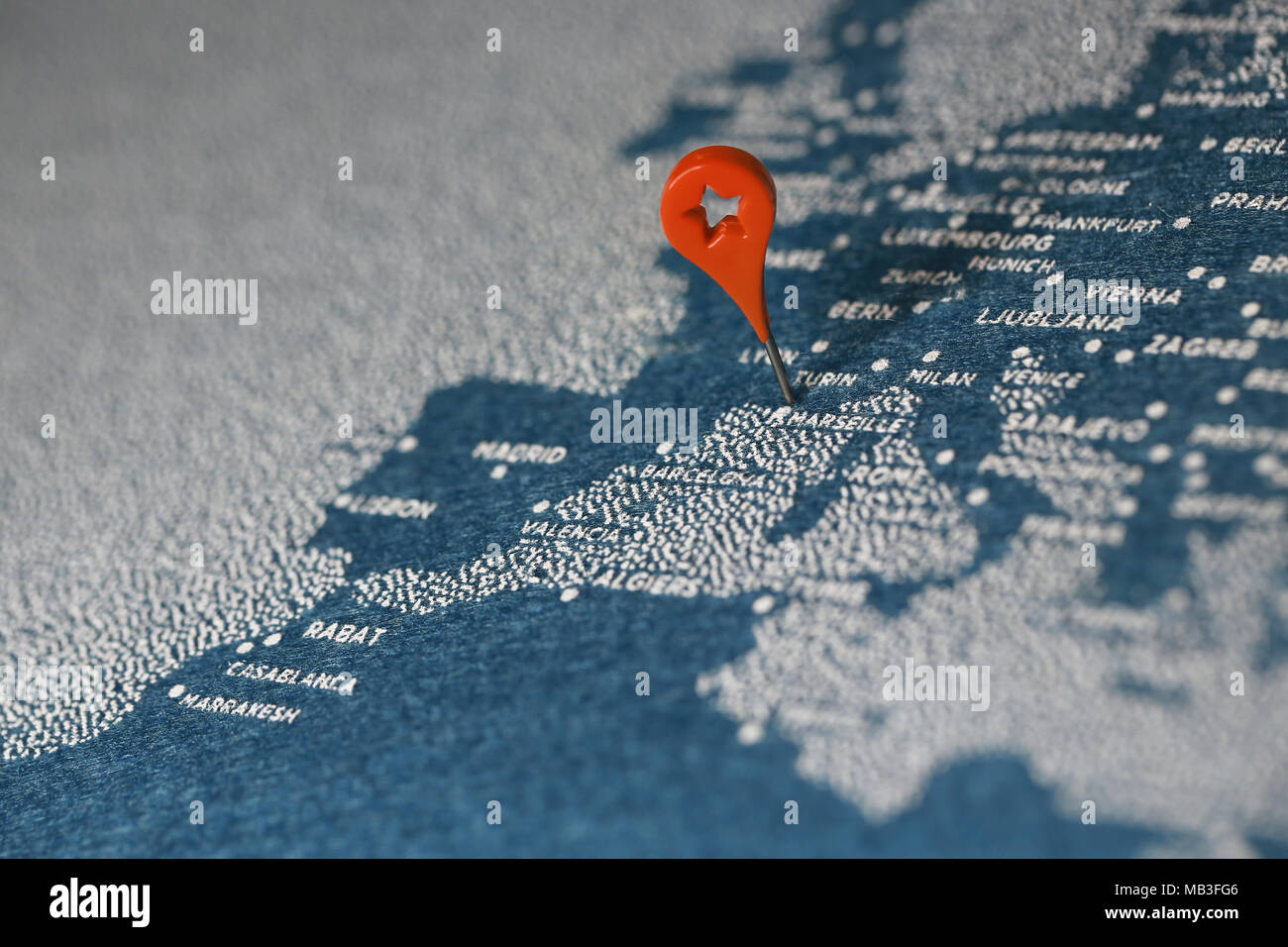 Modern city map marseille hi-res stock photography and images - Alamy