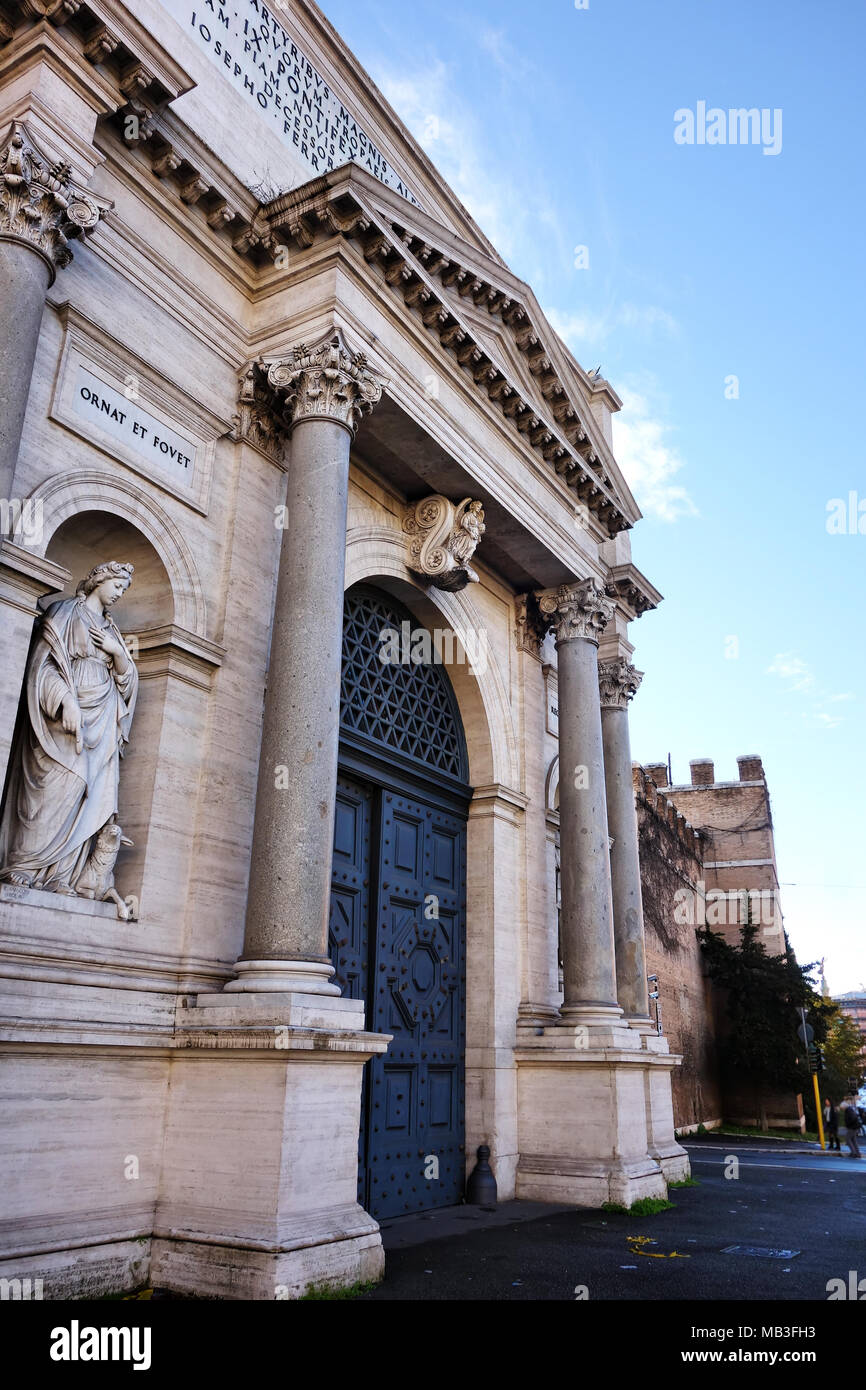 external facade of Porta Pia designed by Michelangelo, Rome, Italy ...