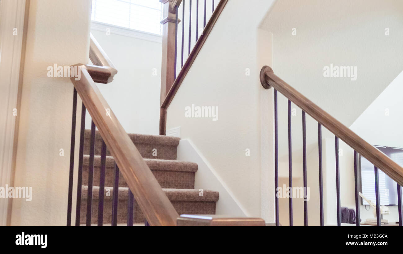 Top view of residential stairs in luxury home Stock Photo - Alamy