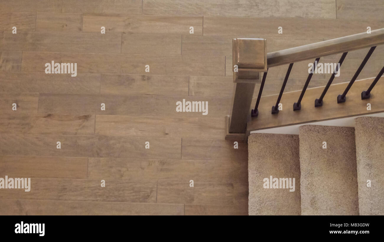 Top view of residential stairs in luxury home Stock Photo - Alamy