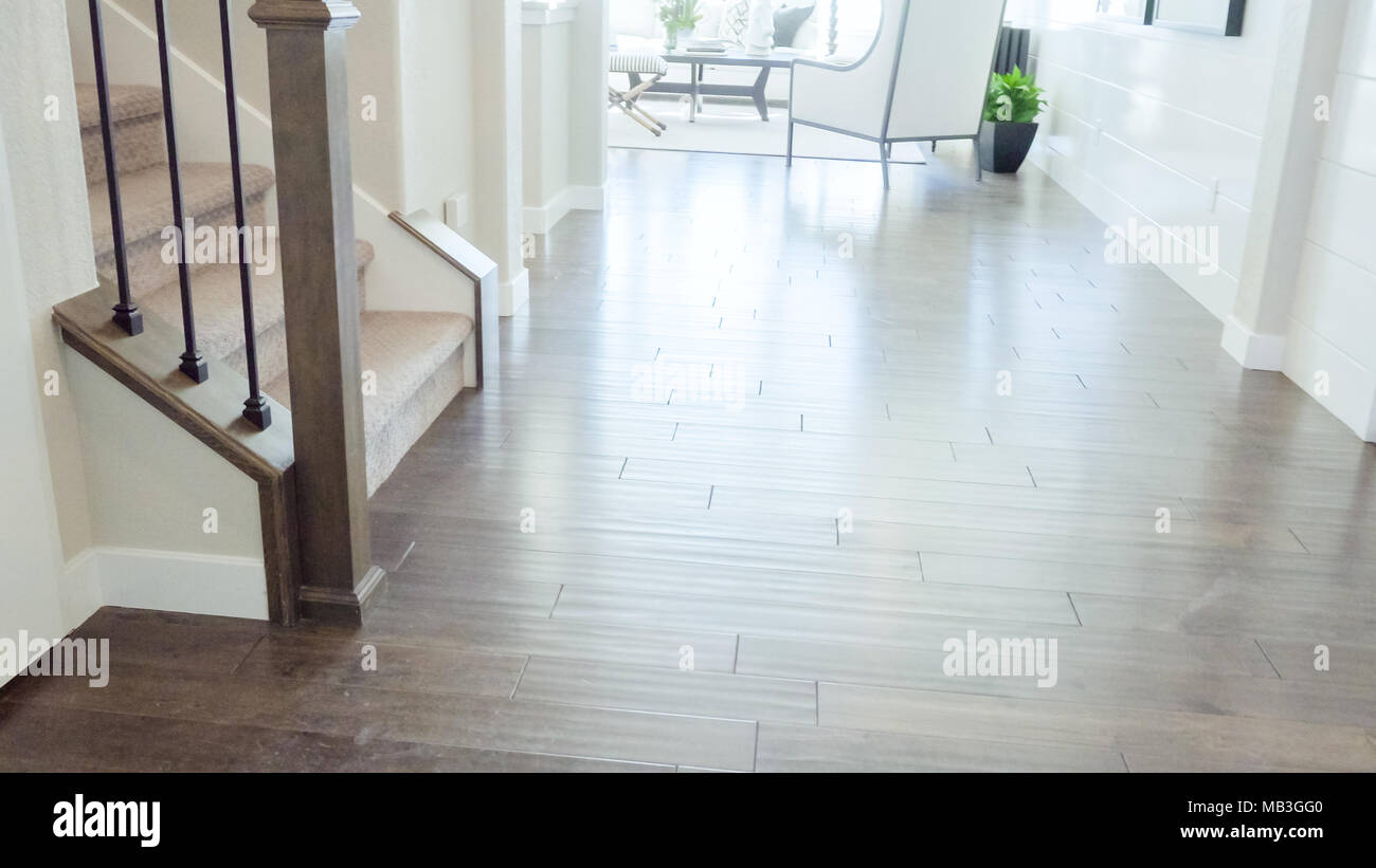 Modern residential hallway in luxury house Stock Photo - Alamy