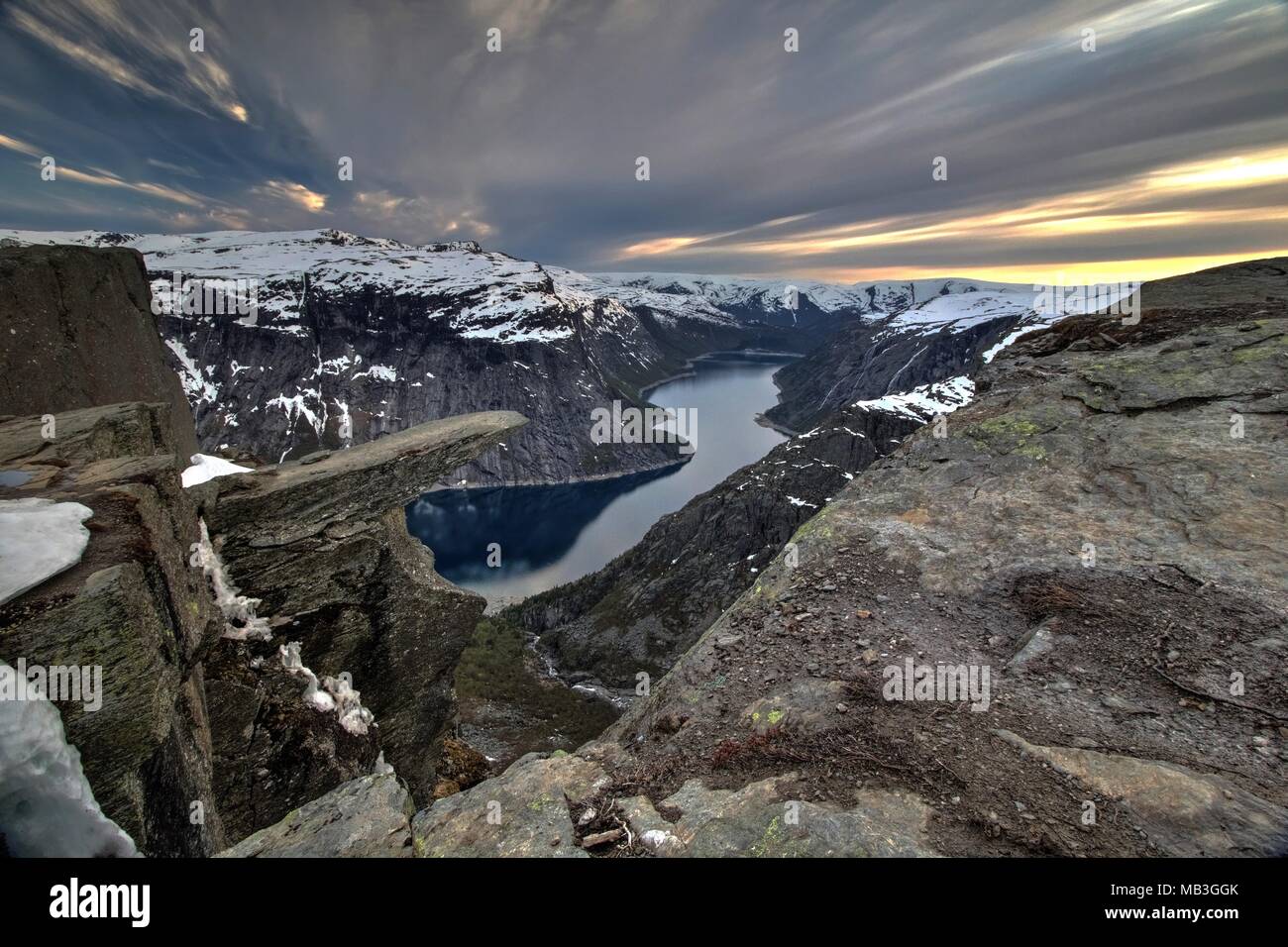 Trolltunga in Norway Stock Photo - Alamy