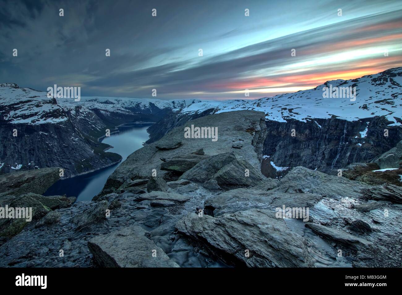 Trolltunga in Norway Stock Photo - Alamy