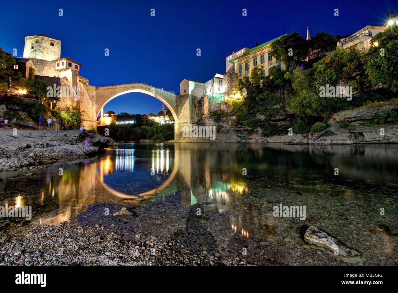 Stari Most bridge in Moster, Bosnia Stock Photo - Alamy