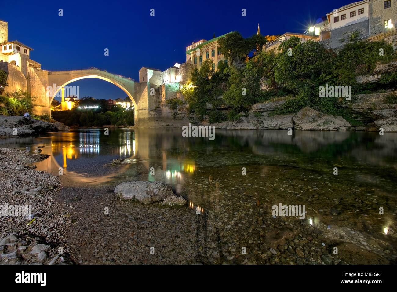 Stari Most bridge in Moster, Bosnia Stock Photo - Alamy