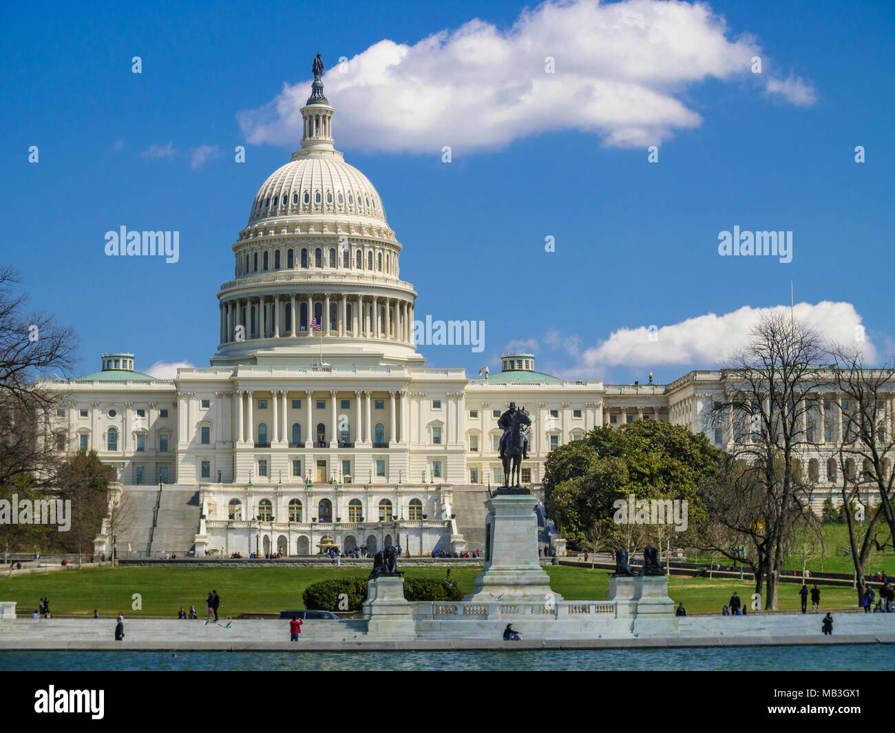 The US Capitol rearside view Stock Photo - Alamy