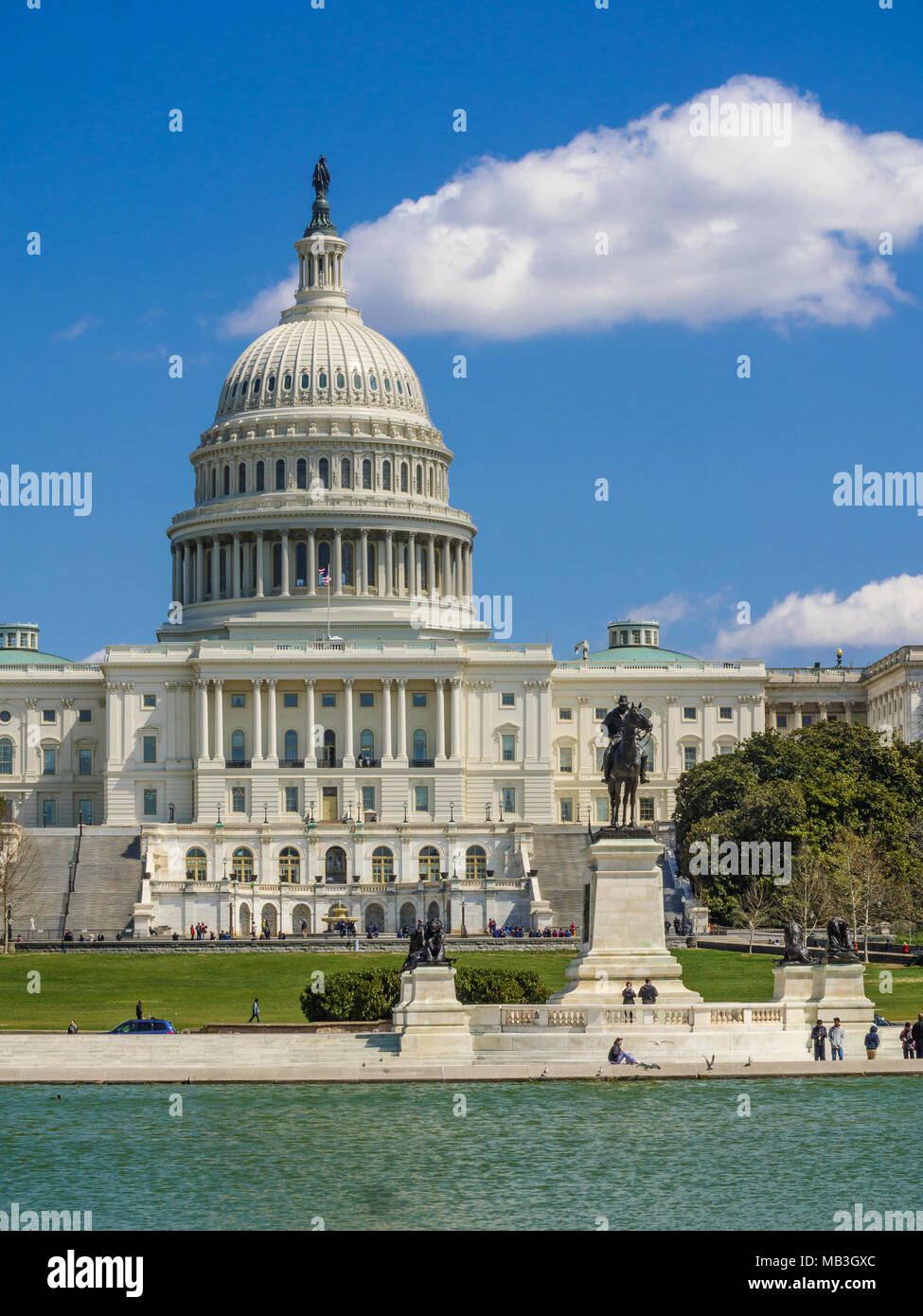 The US Capitol rearside view Stock Photo - Alamy