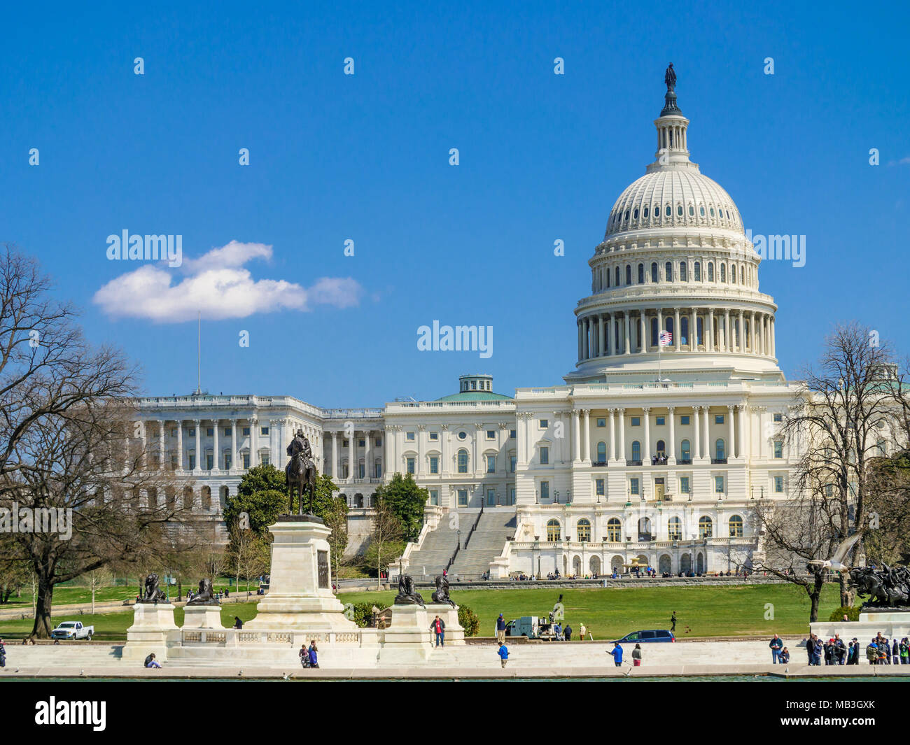 The US Capitol rearside view Stock Photo - Alamy