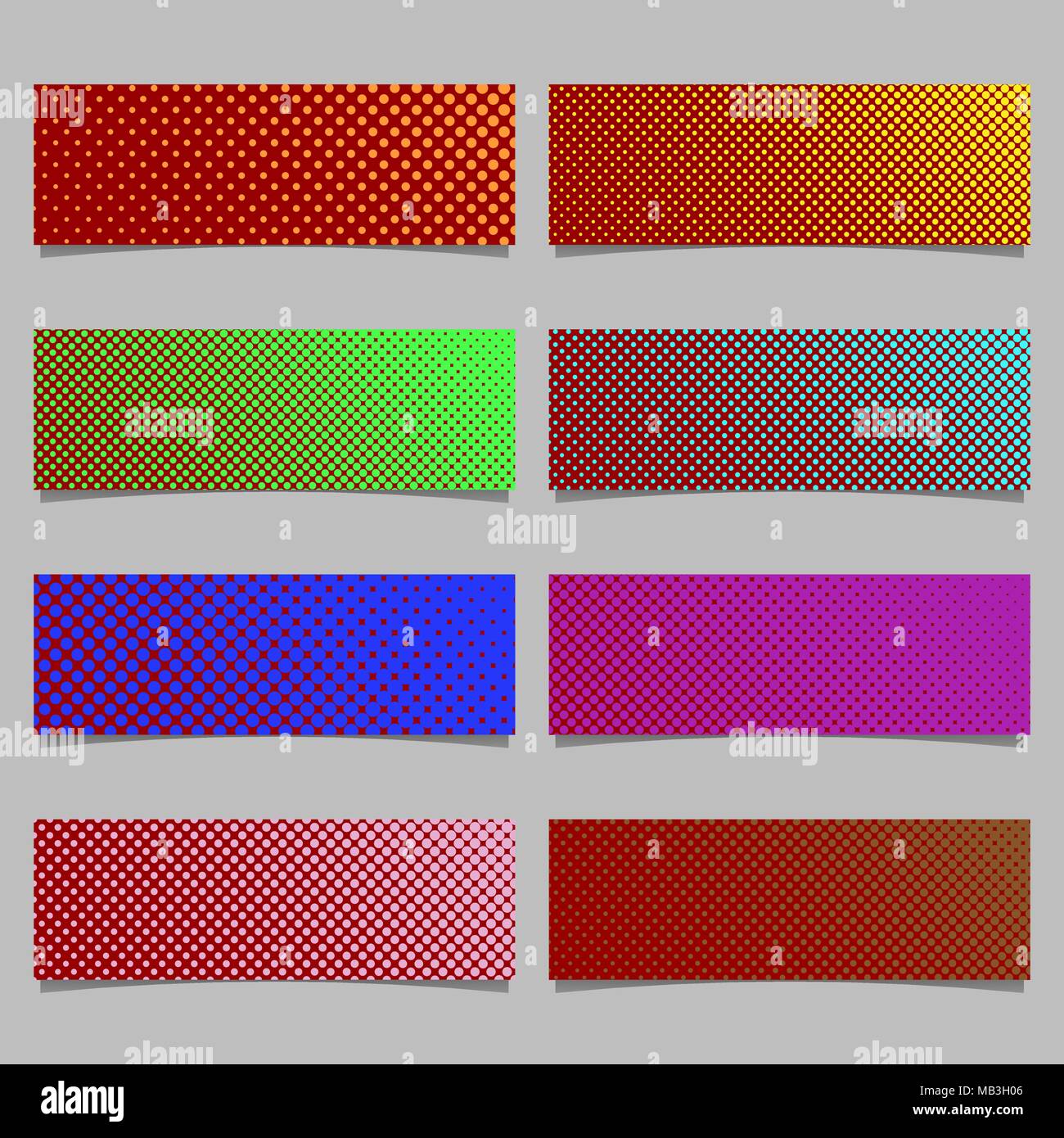 Color abstract halftone dot pattern banner background template design ...