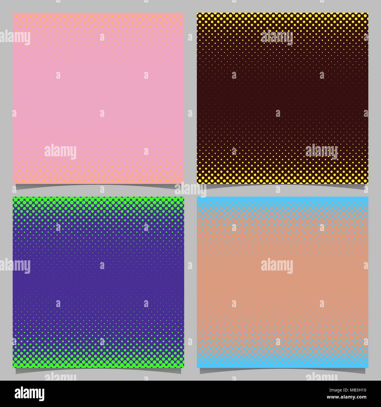 Geometric halftone circle pattern background - squared vector ...