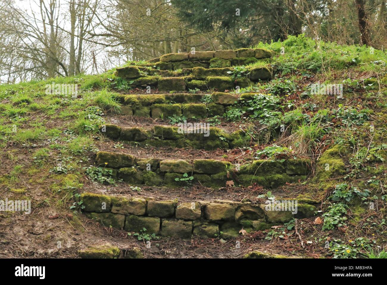 Deddington Castle remains in Oxfordshire, UK Stock Photo - Alamy