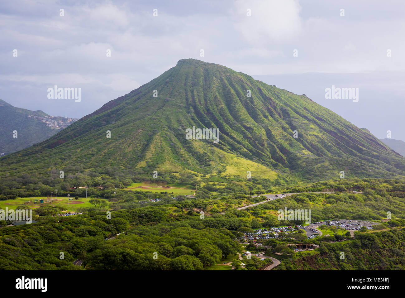Koko Head Crater Mountain Hike Stock Photo - Alamy