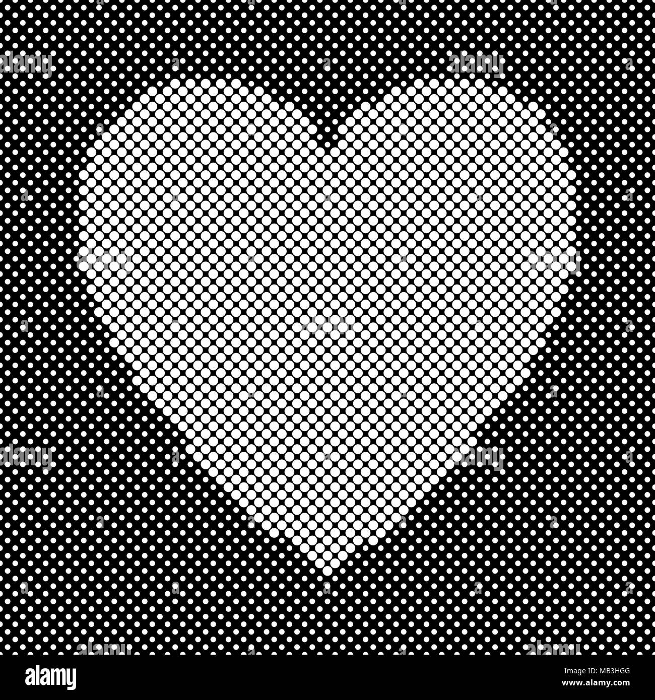 Heart shaped background design from white dots Stock Vector Image & Art ...