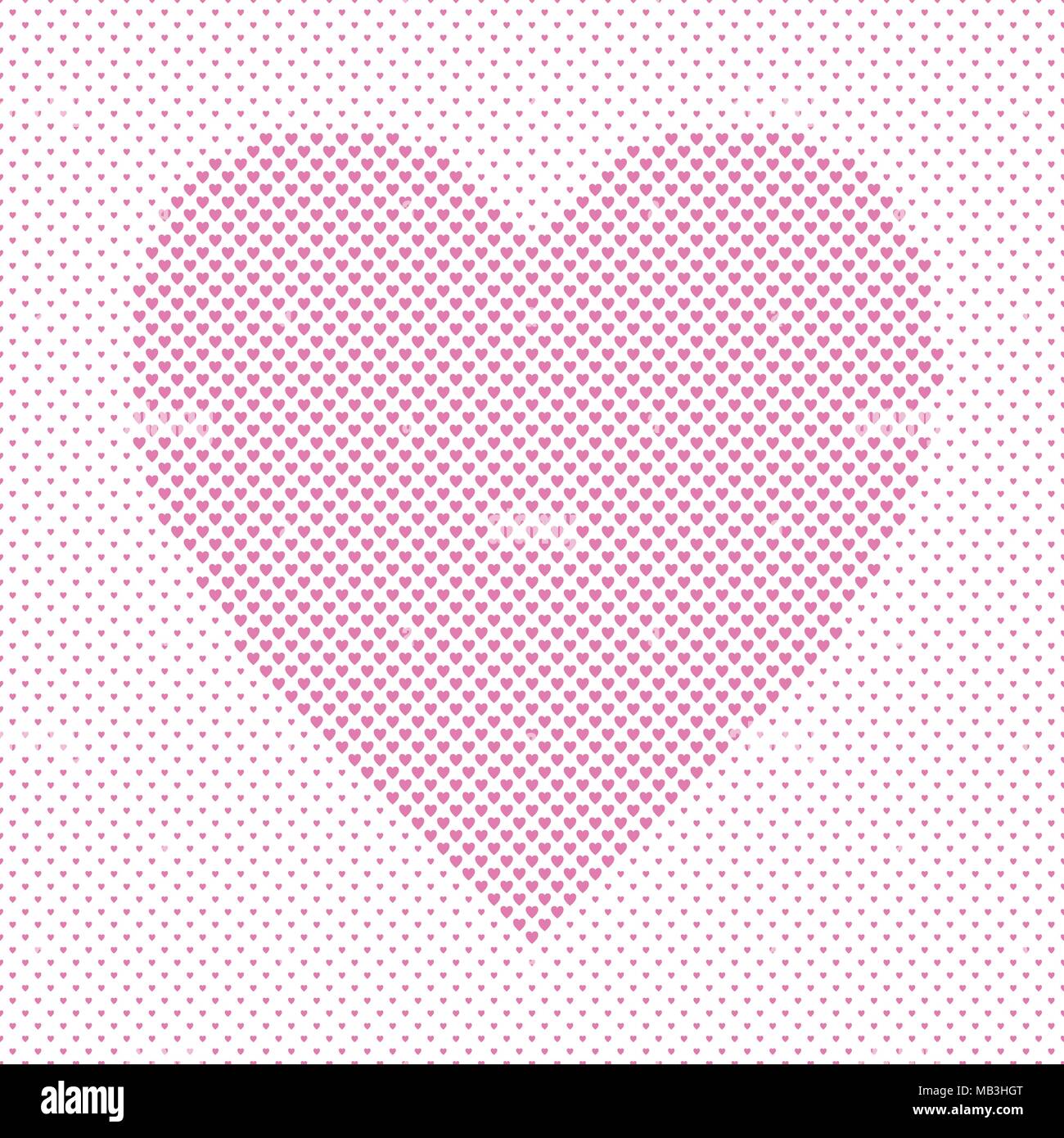 Heart shaped love concept background design - vector pattern graphic ...