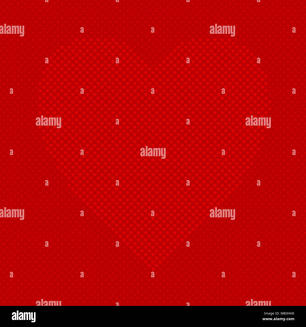 Red heart shaped background from hearts - vector design for Valentine's ...