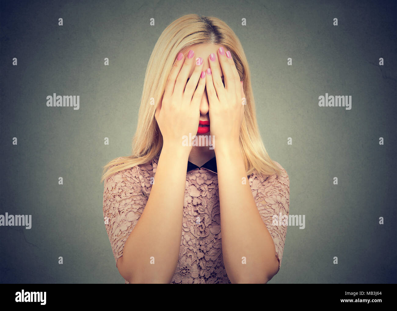 Sad girl anonymous hi-res stock photography and images - Alamy
