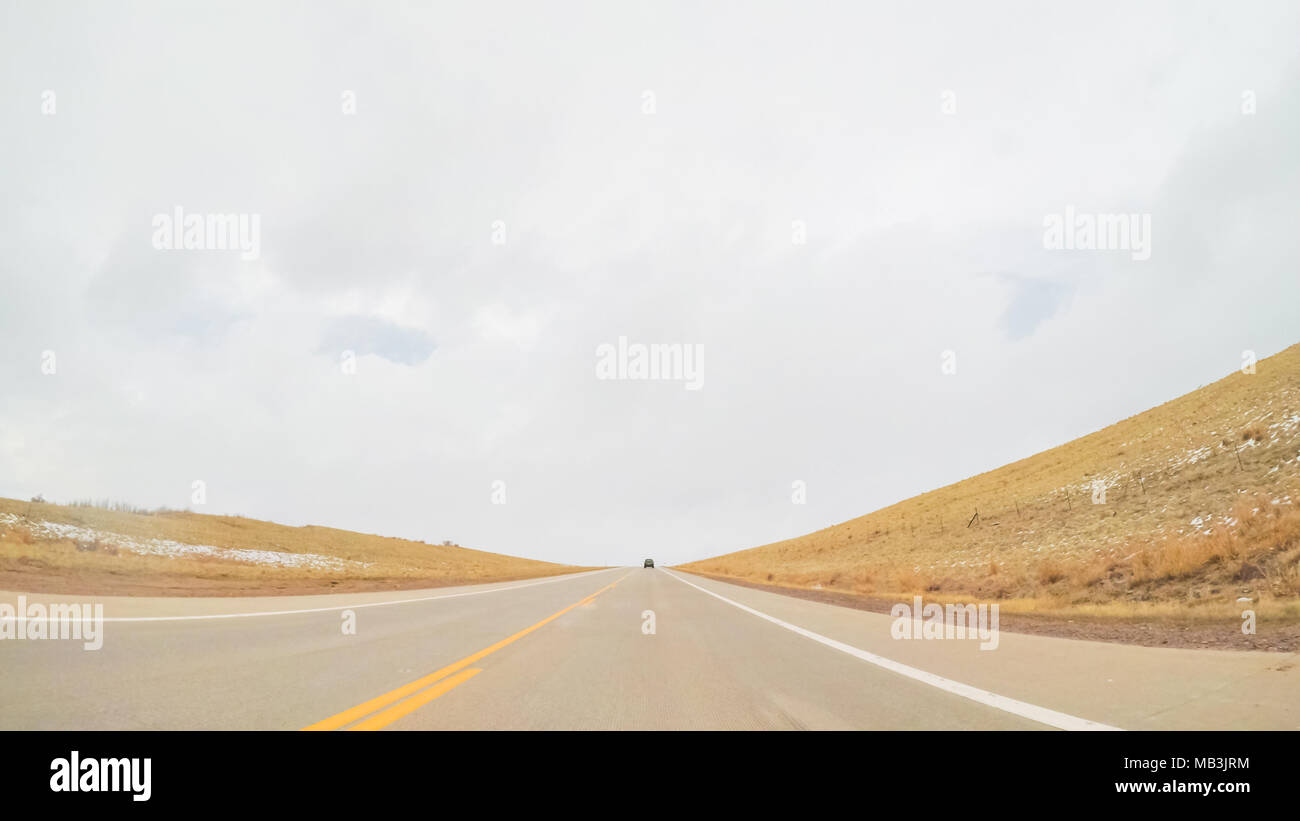 Driving on paved roads in rural suburbia Stock Photo - Alamy