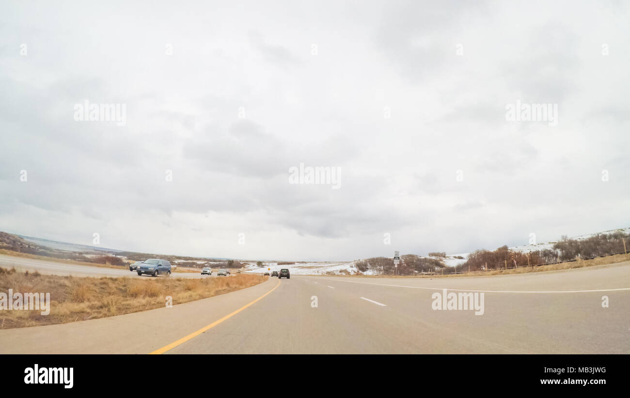 Driving on paved roads in rural suburbia Stock Photo - Alamy