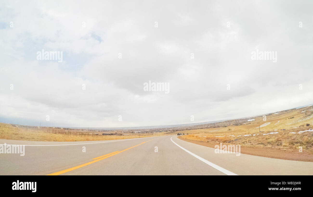 Driving on paved roads in rural suburbia Stock Photo - Alamy