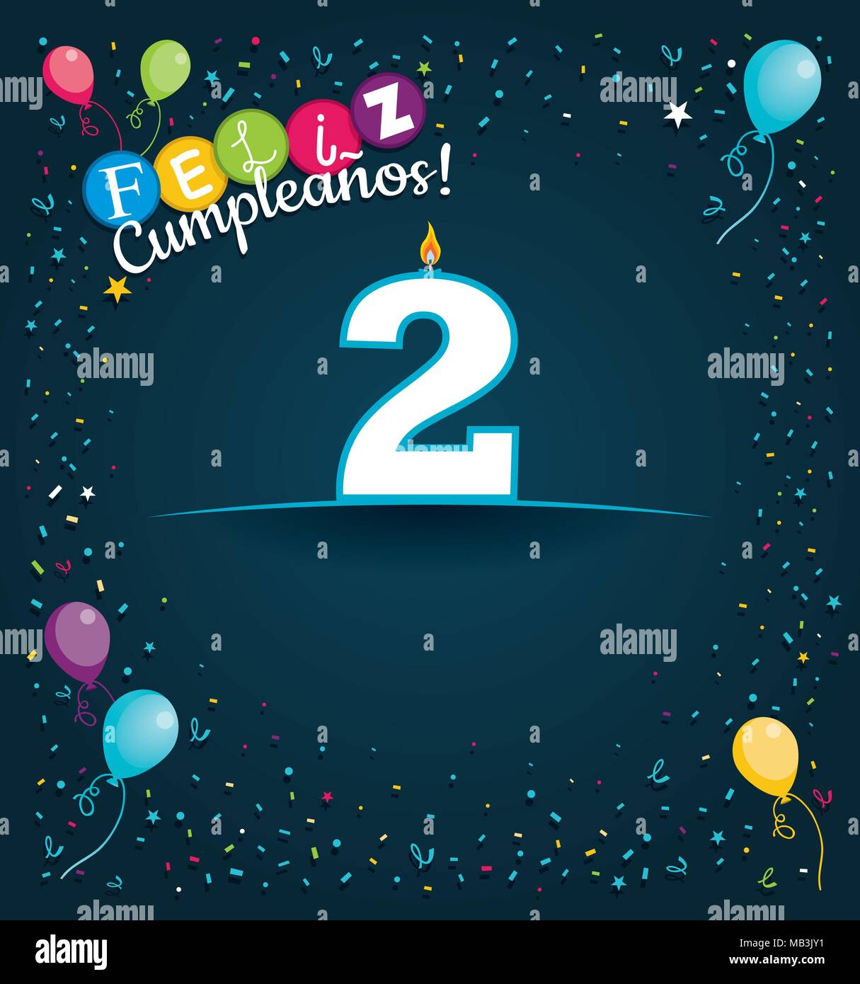 Spanish Birthday Invitation Cards