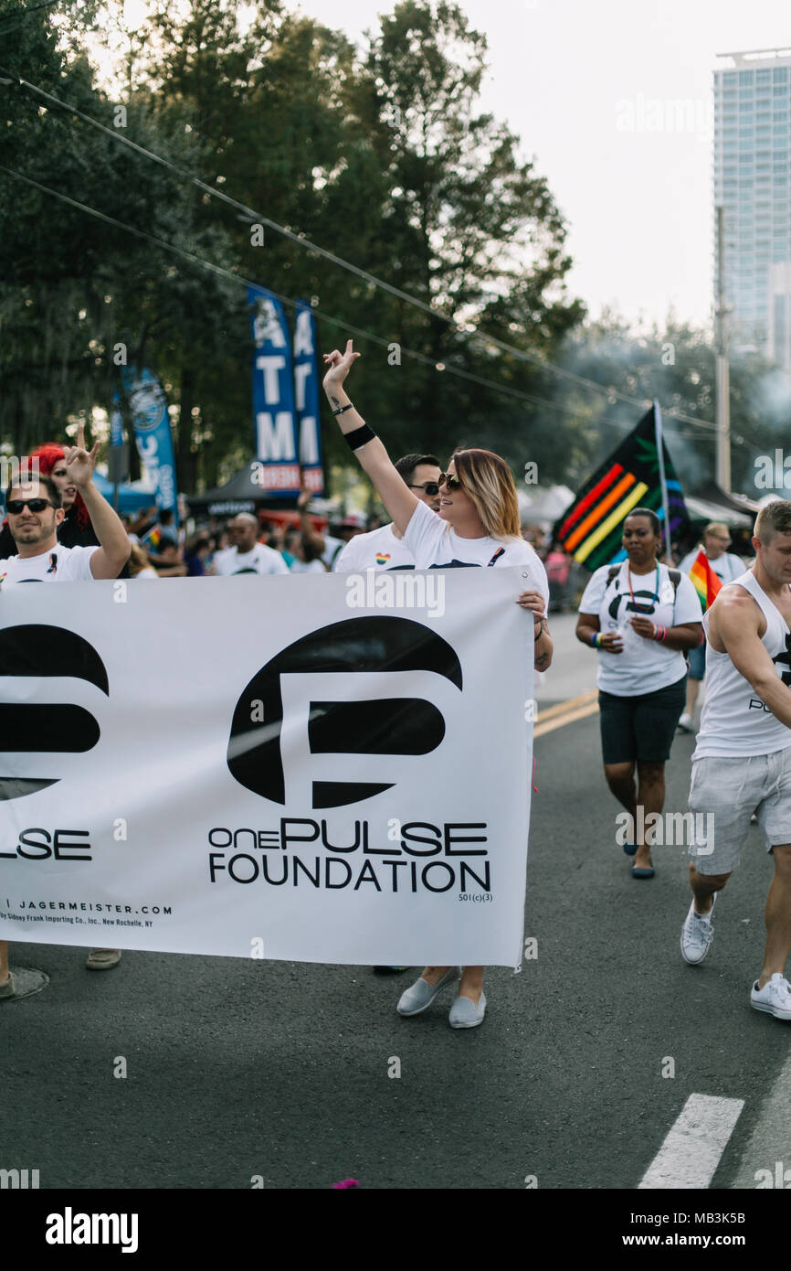Downtown orlando pride parade pulse hi-res stock photography and images ...