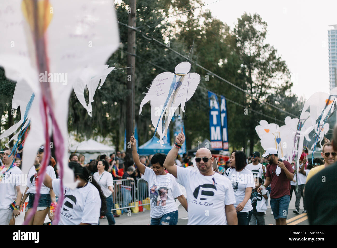 Pulse orlando honored in pride parade hi-res stock photography and ...