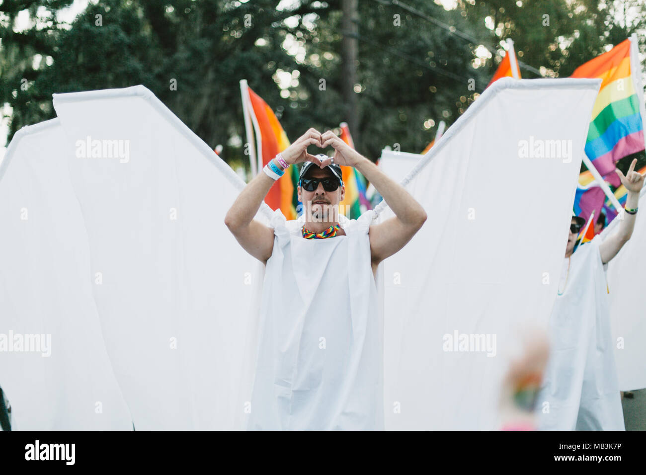 Man dressed as an angel hi-res stock photography and images - Alamy