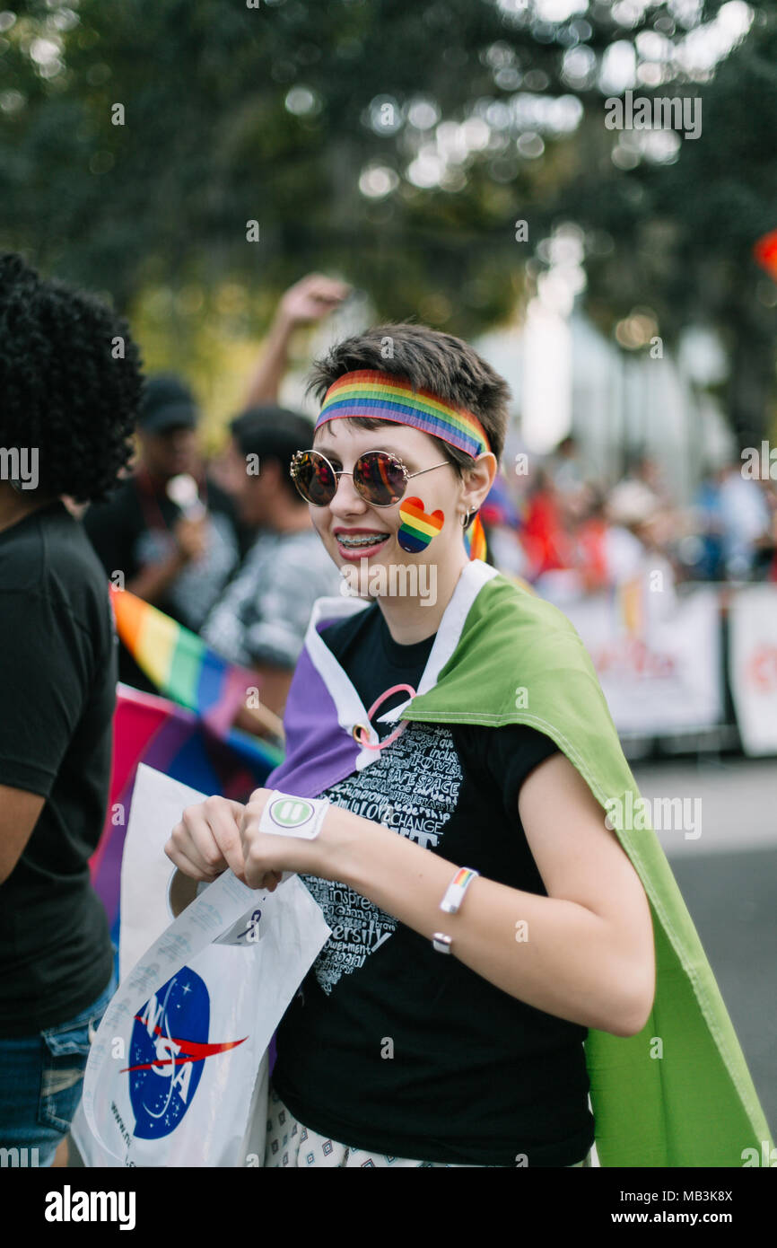 Gay straight alliance pride parade hi-res stock photography and images ...