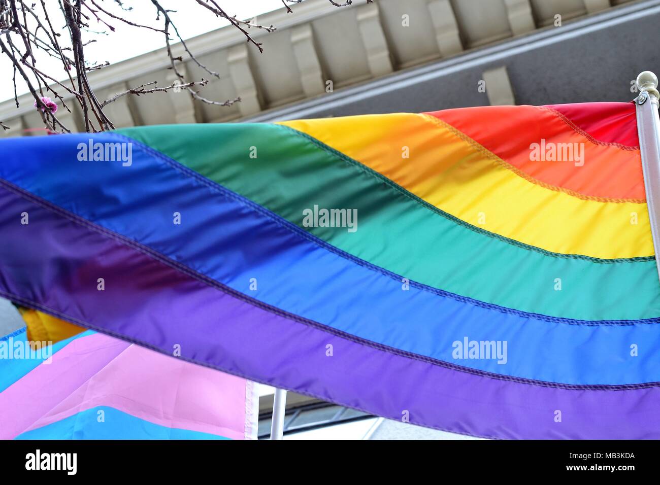 Bride flag in the Castro, San Francisco Stock Photo - Alamy