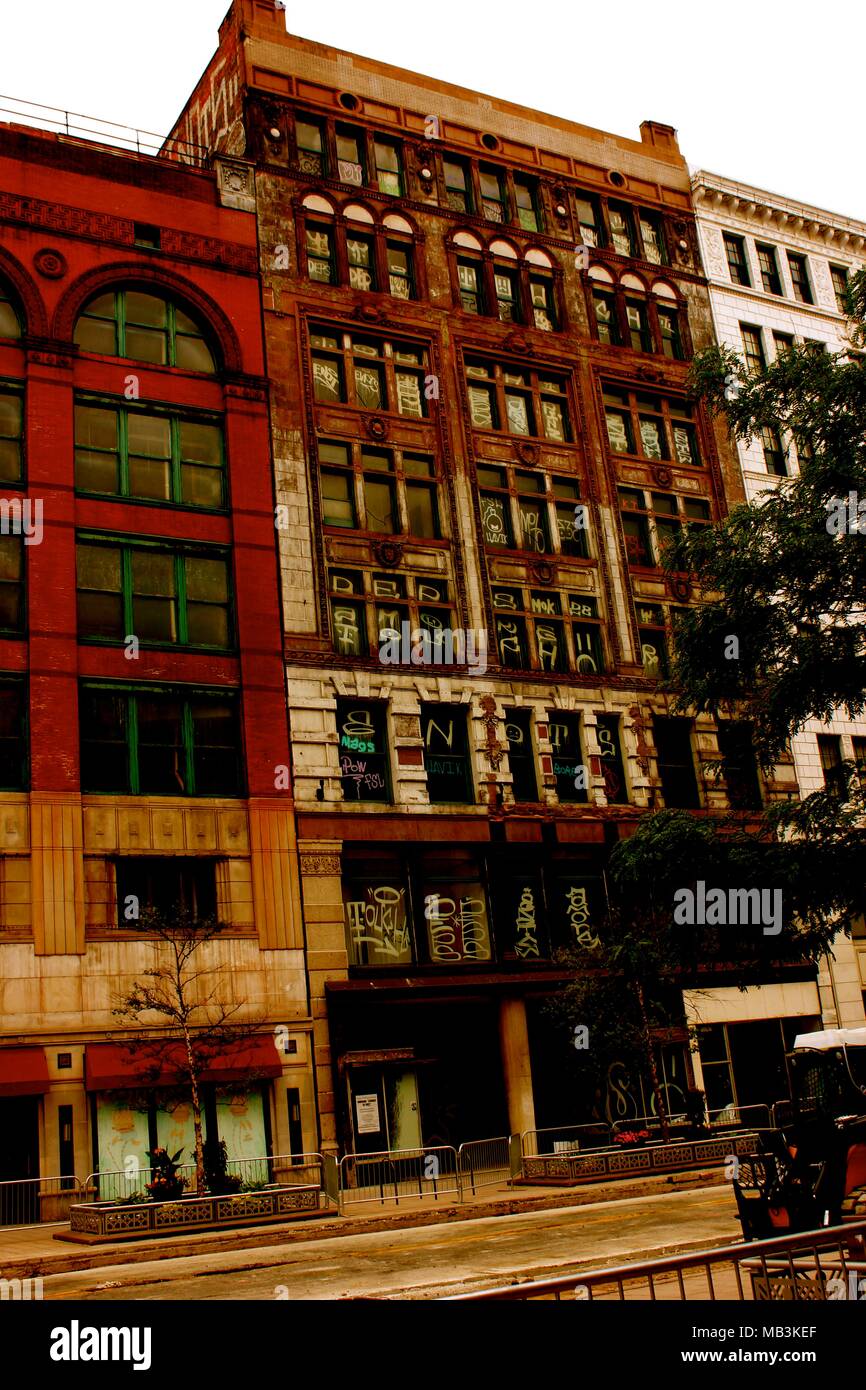 Detroit street view hi-res stock photography and images - Alamy