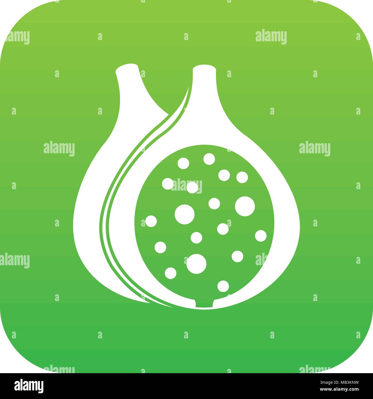 Fig fruit icon digital green Stock Vector Image & Art - Alamy