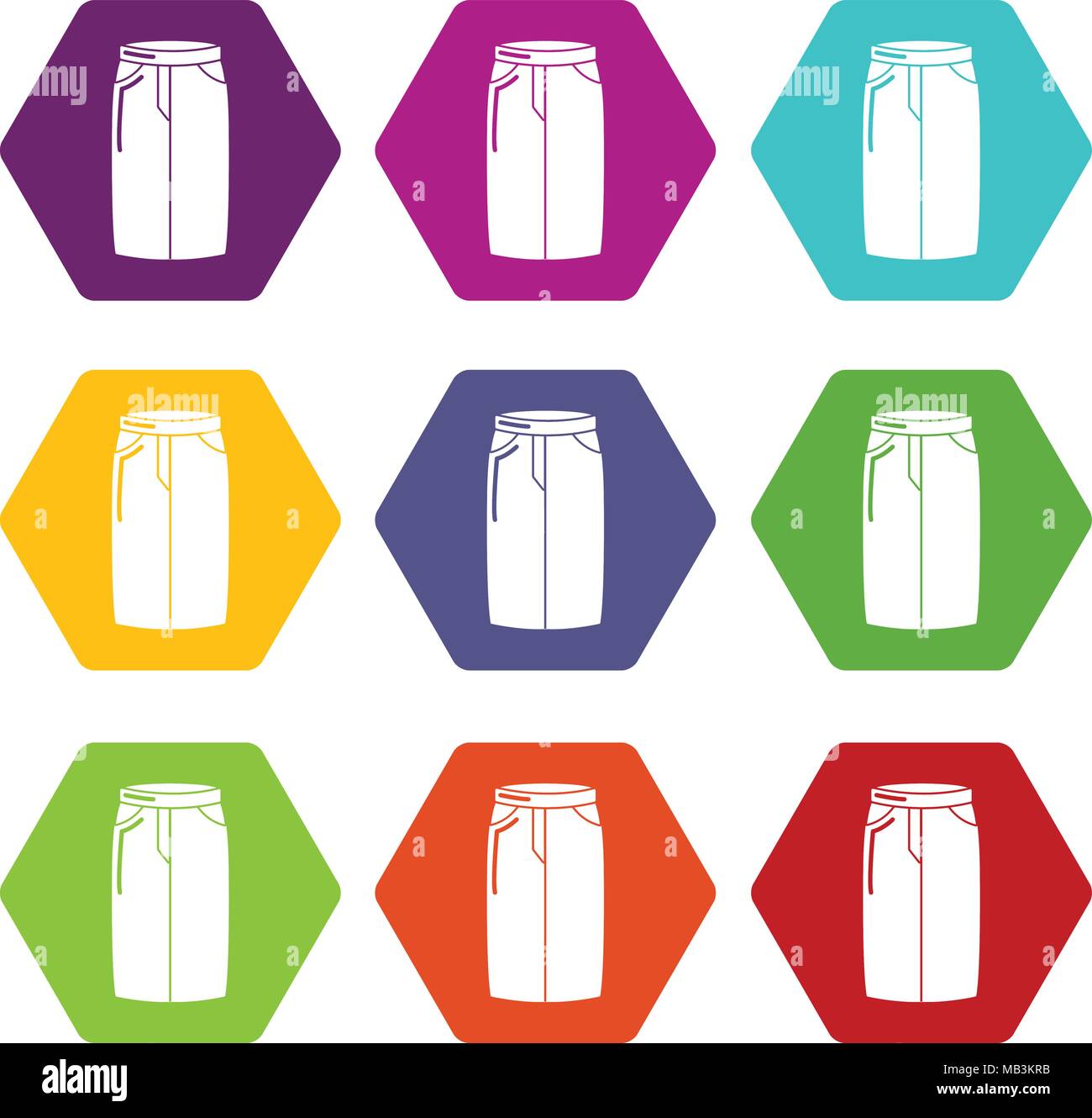 Pant jeans icons set 9 vector Stock Vector Image & Art - Alamy