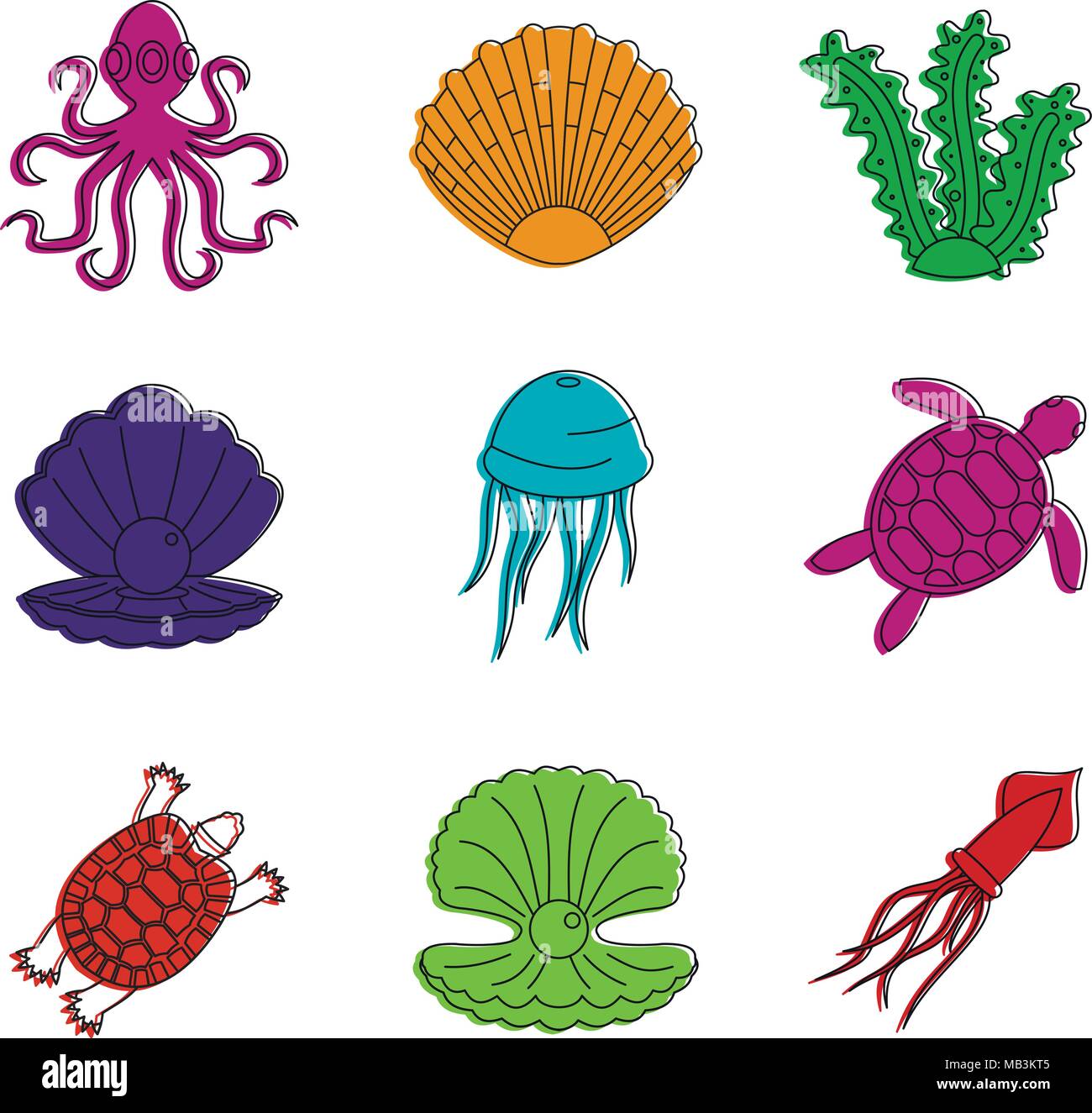 Colorful Sea Creatures