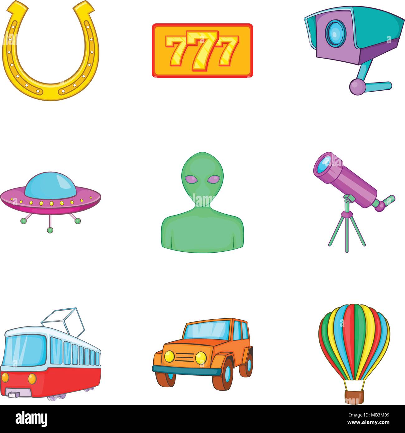 Inspection icons set, cartoon style Stock Vector Image & Art - Alamy