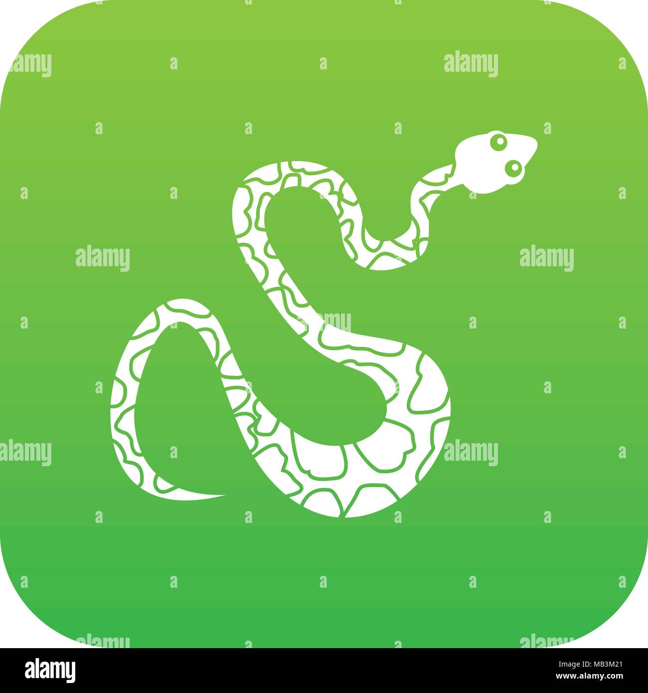 Black spotted snake icon digital green Stock Vector Image & Art - Alamy