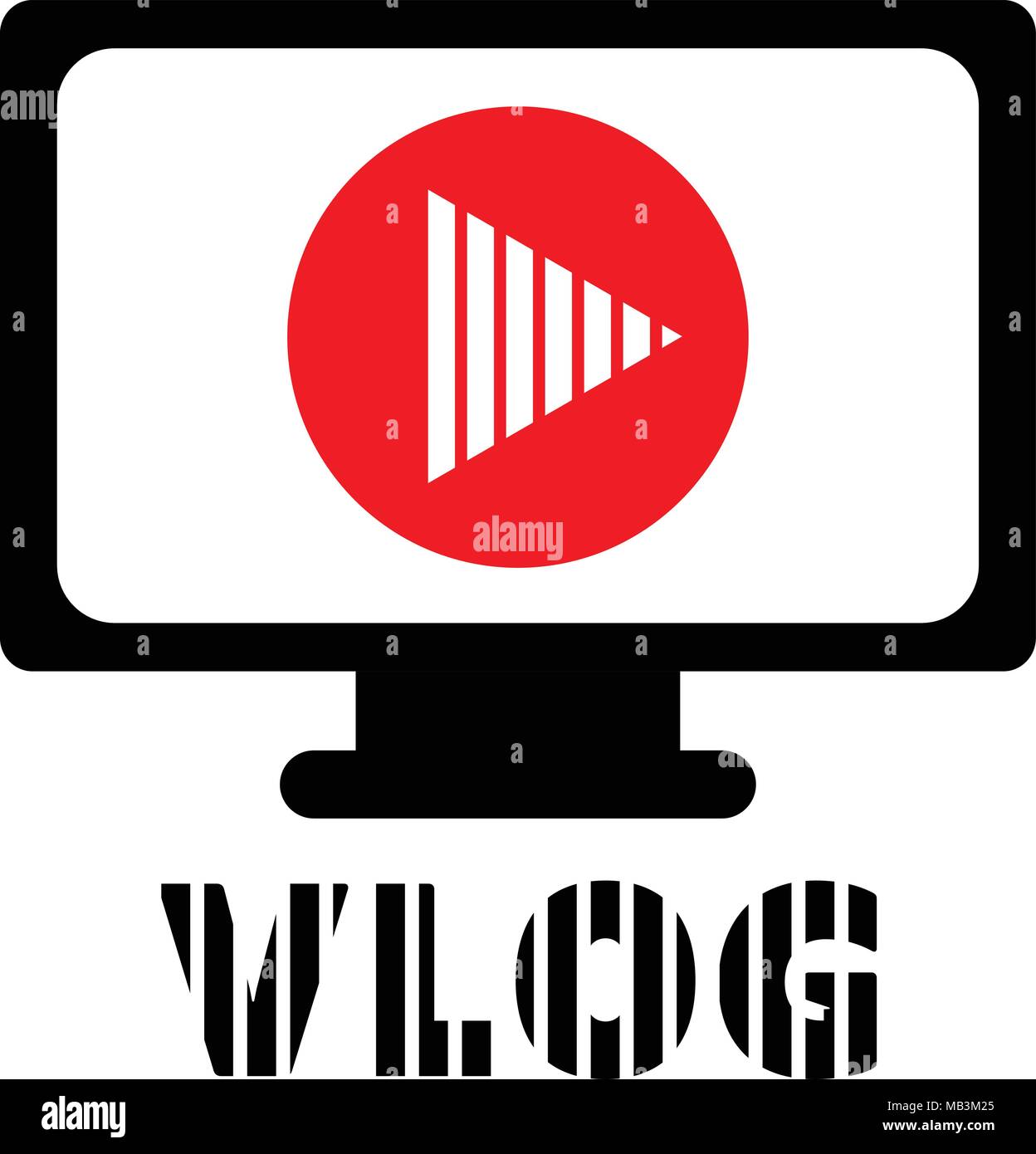 Vlog logo Stock Vector Images - Alamy