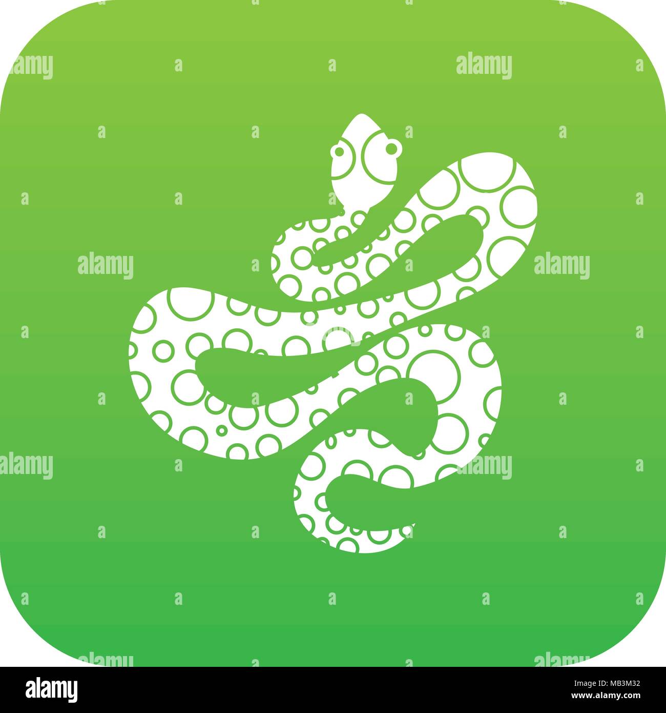 Black dotted snake icon digital green Stock Vector Image & Art - Alamy