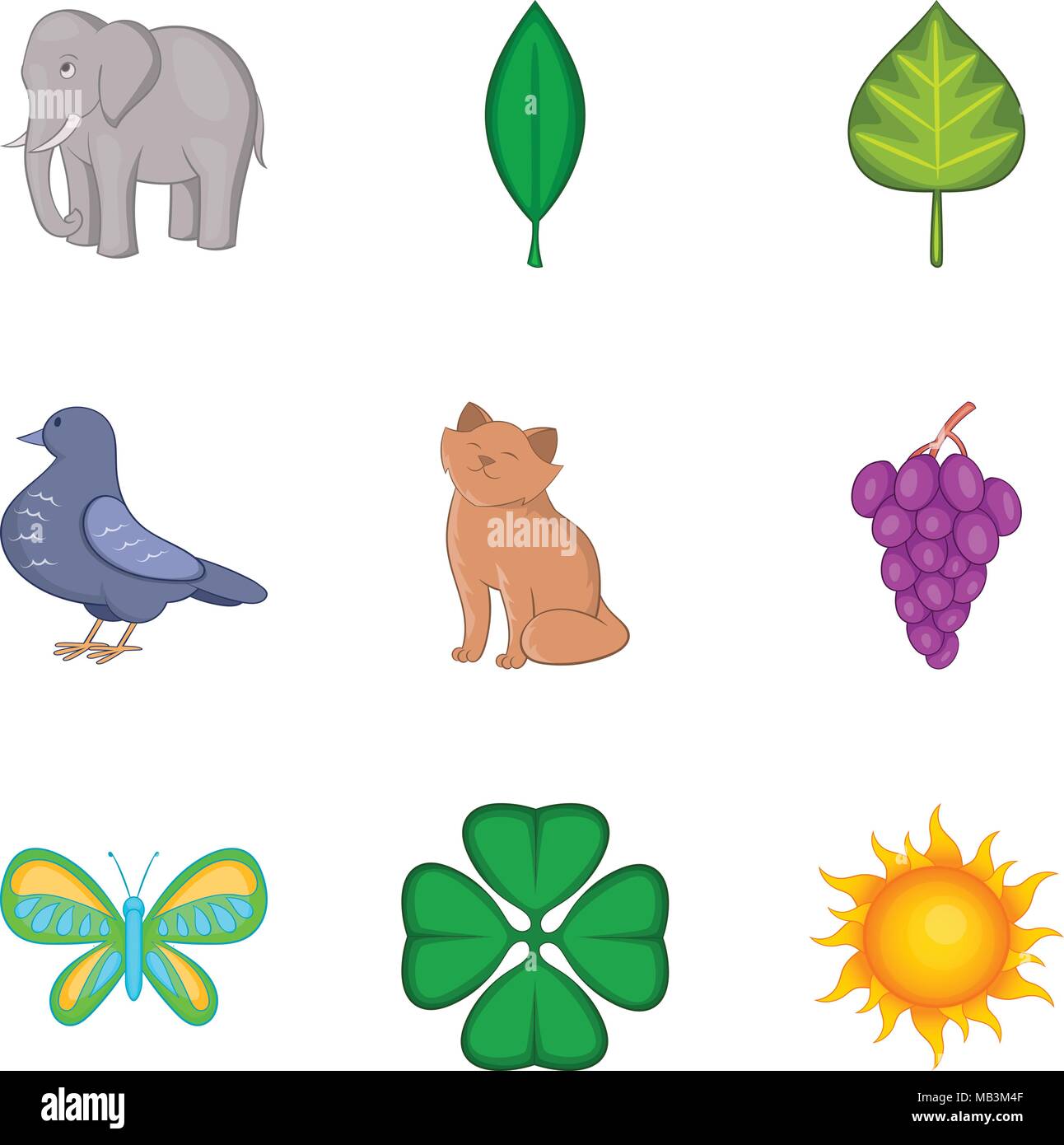 Animal life icons set, cartoon style Stock Vector Image & Art - Alamy