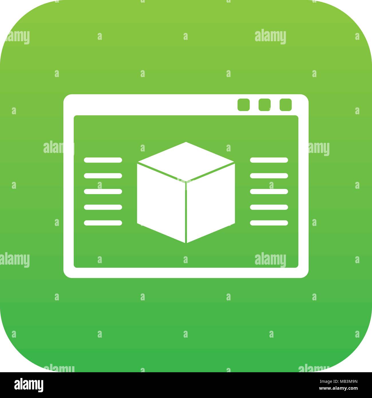 3d model industrial metal Stock Vector Images - Alamy