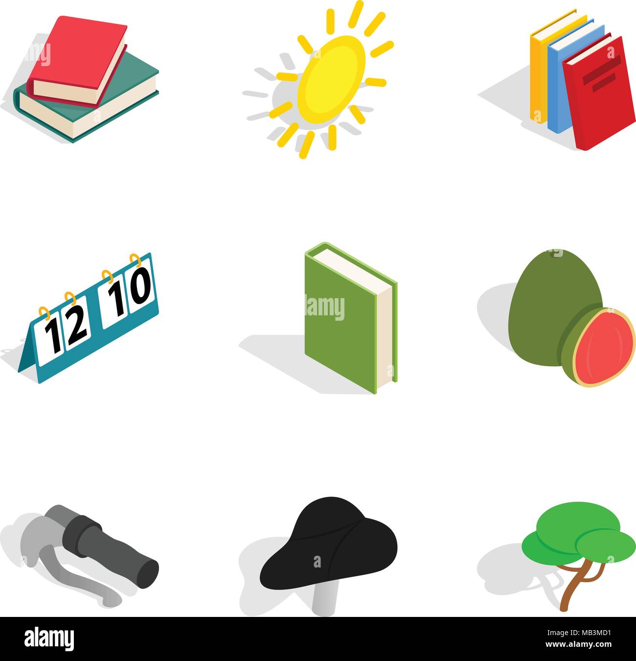 Renewal life icons set, isometric style Stock Vector Image & Art - Alamy