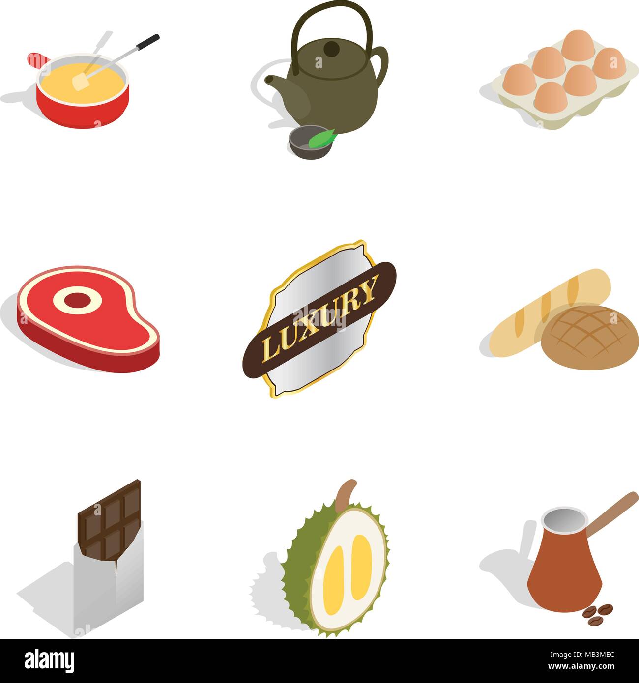 Improve health icons set, isometric style Stock Vector Image & Art - Alamy